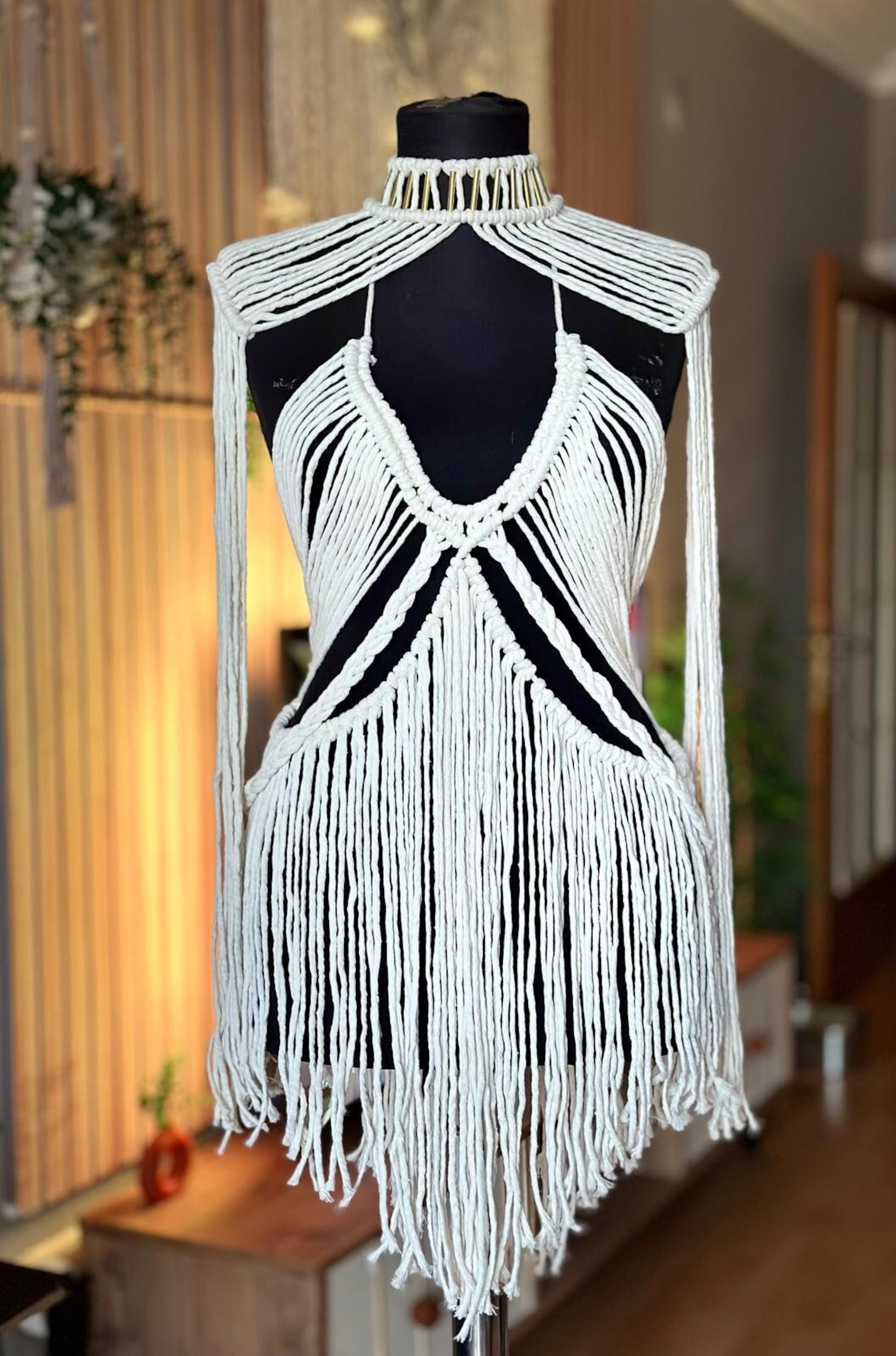 Beach Wedding Dress, Macrame Wedding Dress, Rave Outfit, Burning Man ...
