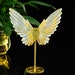 3.4 Natural Crazy Agate Hand Carved Crystal Owl Wings stand Sculpture ...