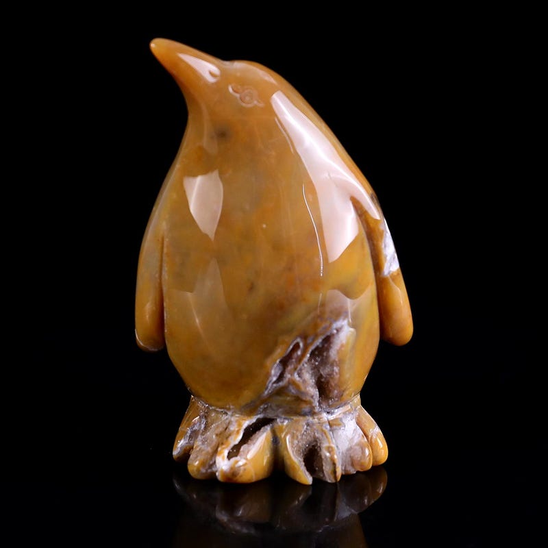 Penguin Stone - Etsy