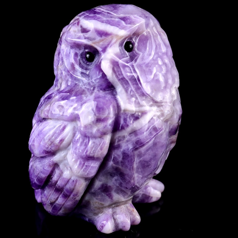 Amethyst Owl - Etsy