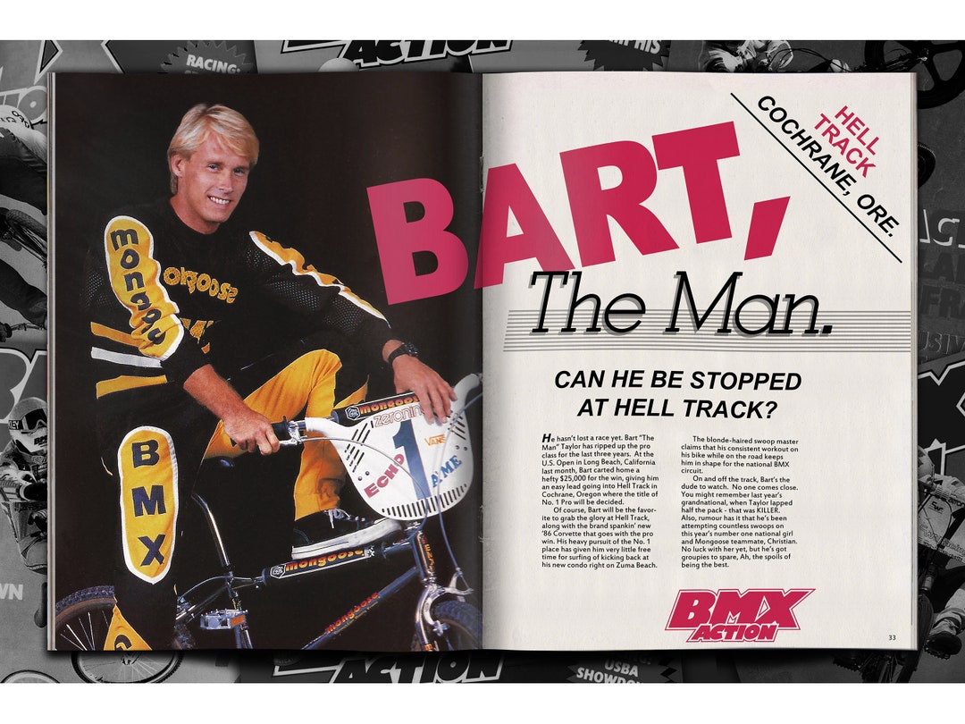 Bart the Man Taylor Magazine Spread Poster - Etsy