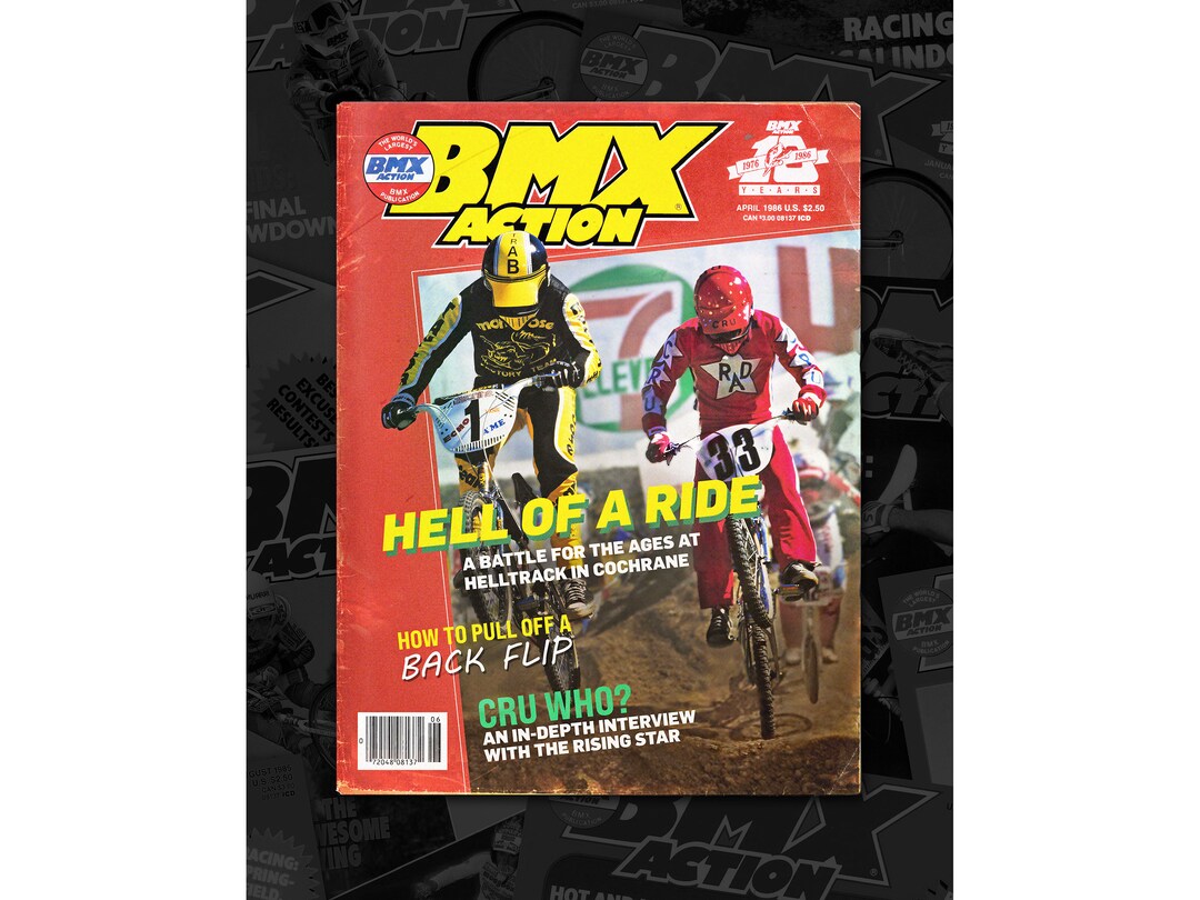 Rad Movie BMX Action Poster. Magazine Mashup - Etsy