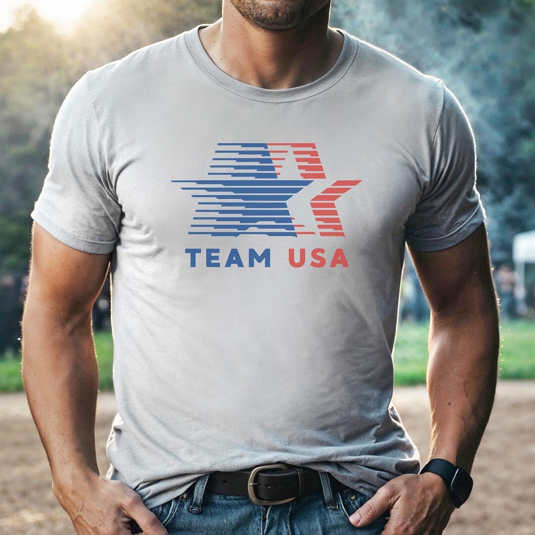 Vintage Team USA Shirt, Faded Star Logo 1970's 80's Classic Track ...