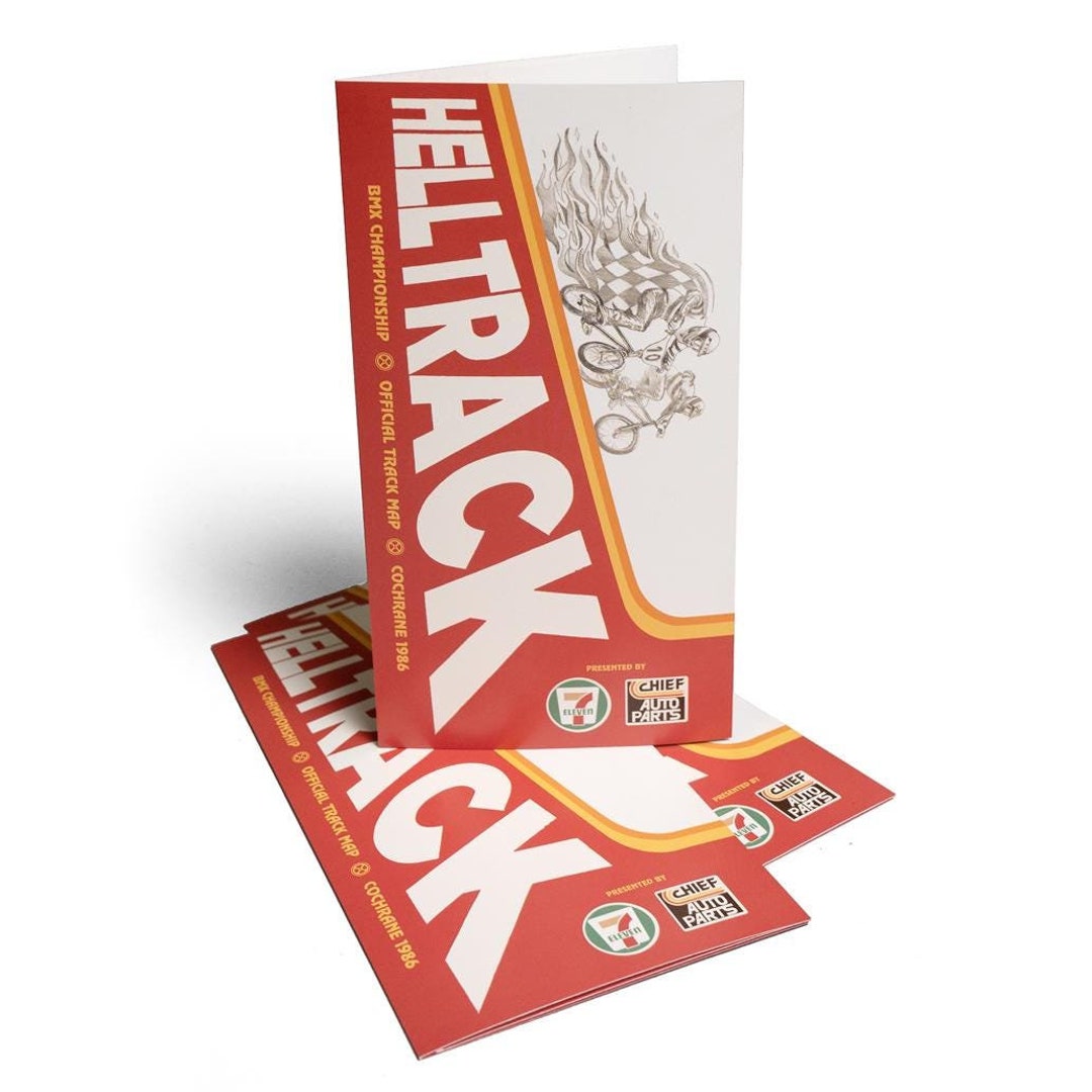 RAD Helltrack Track Map. 80s Movie Prop Brochure. Classic BMX Film - Etsy