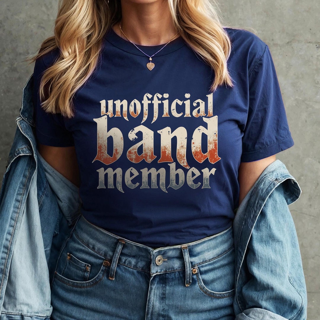 Unofficial Band Member Shirt, Concert T-shirt, Rock Band Groupie Tee ...