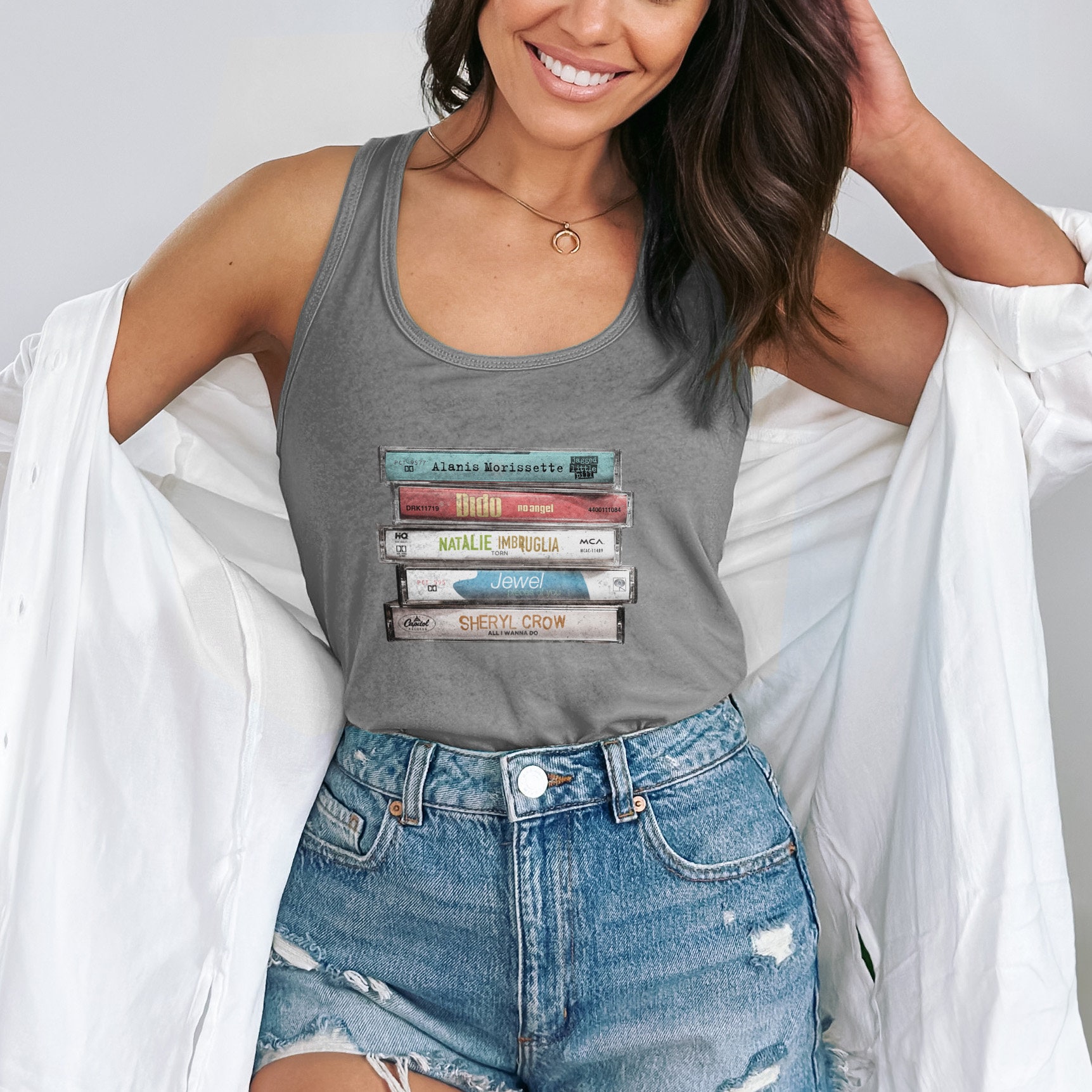 90s Female Singers Tank Top. Women of the Nineties Music. Tape Cassette ...