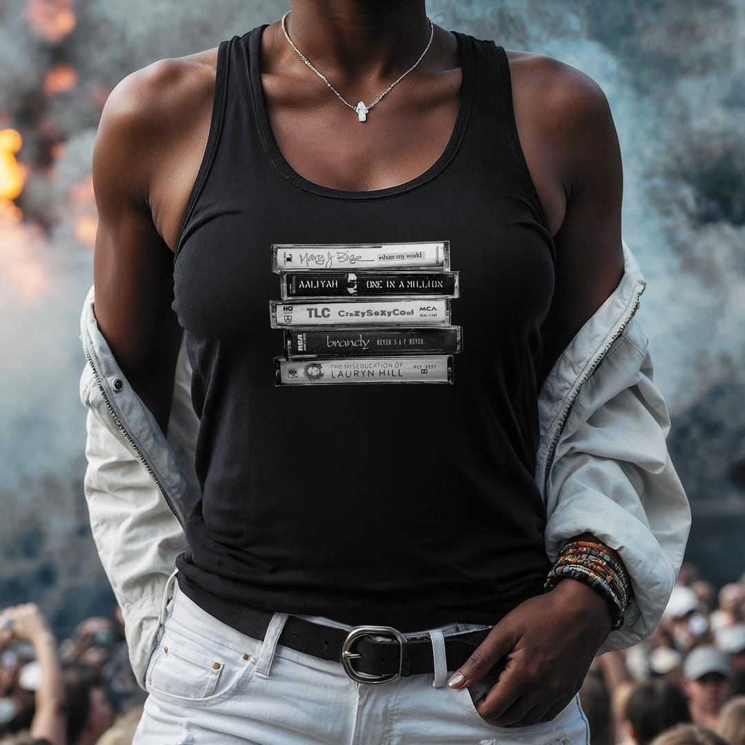 90s R&B Tank Top. Female Singers of the Nineties Music. Tape Cassette ...