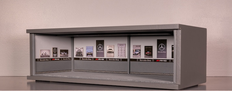 1:43 Scale Mercedes Garage Diorama – Handmade Model Car Display With ...