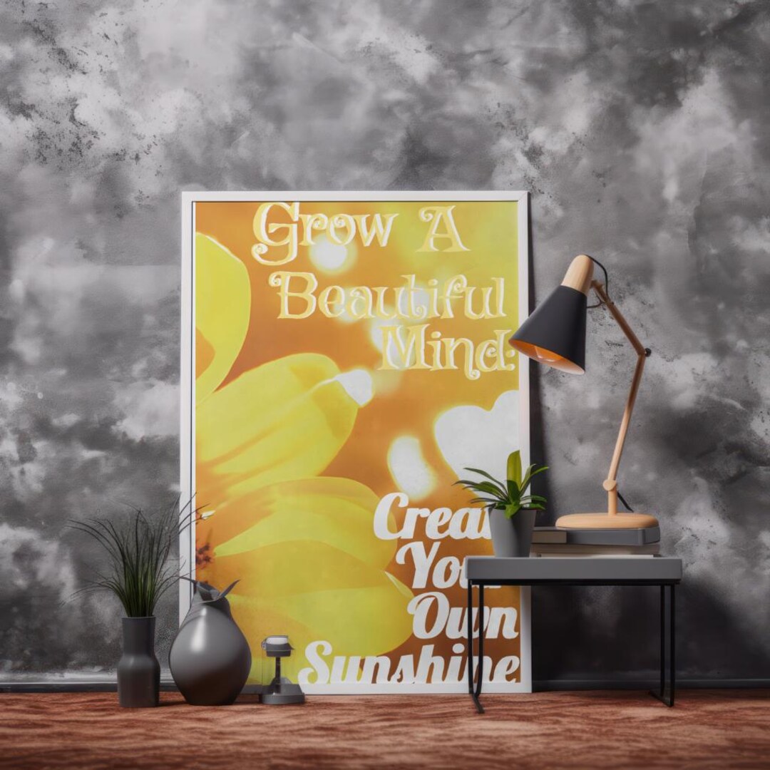 Create Your Own Sunshine Matte Canvas - Inspirational Sunflower Art ...