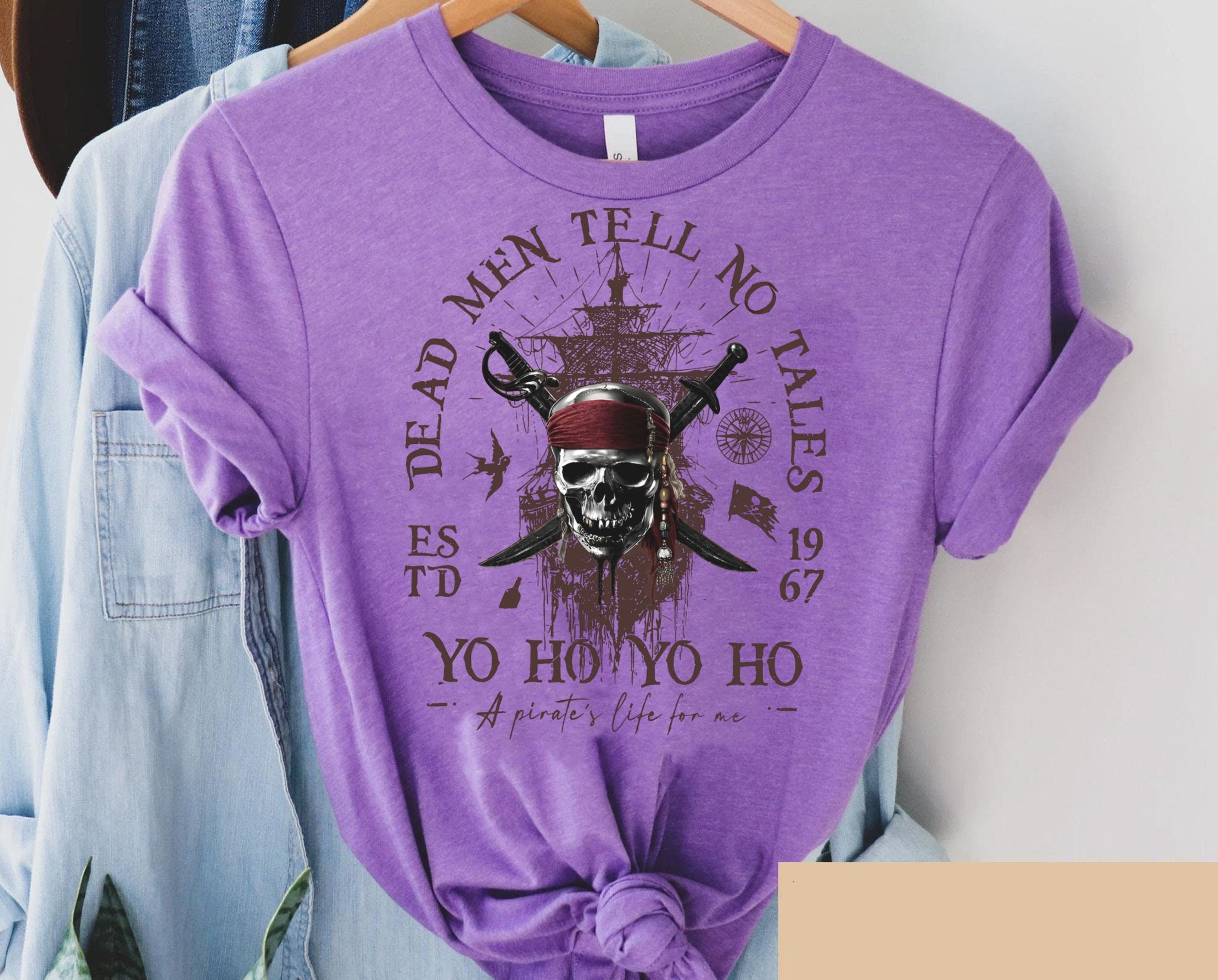 Retro Dead Men Tell No Tales 1967 Sweatshirt | Disney Pirates T-shirt ...