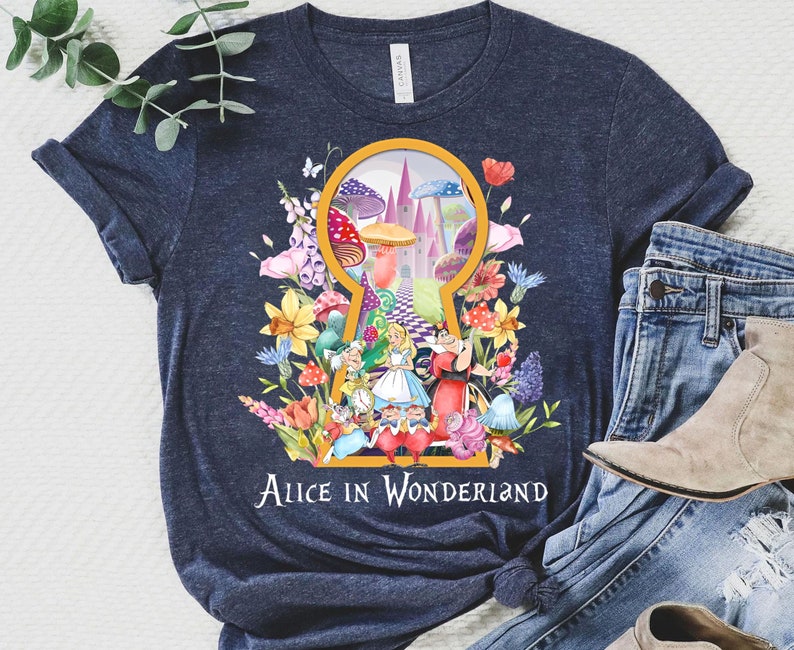Retro 90S Disney Alice in Wonderland Sweatshirt Disney - Etsy