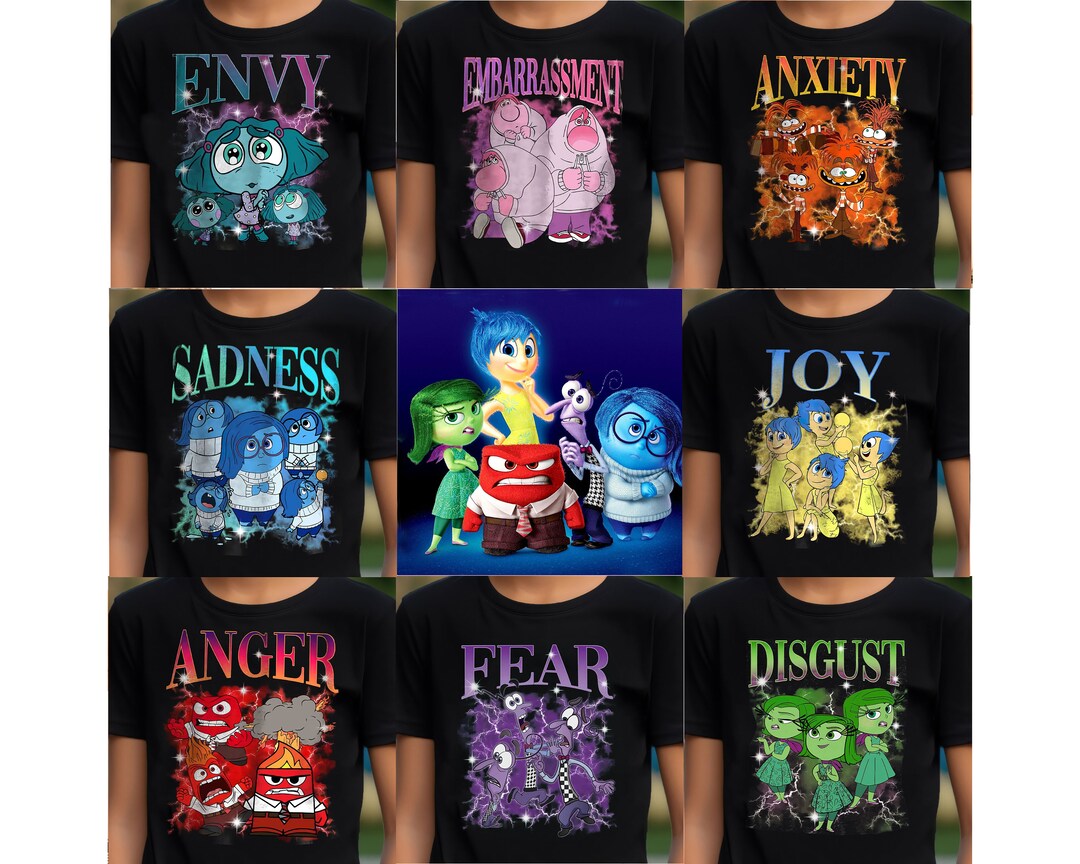 Disney Pixar Inside Out Characters Group Bootleg Shirt | Today is A ...