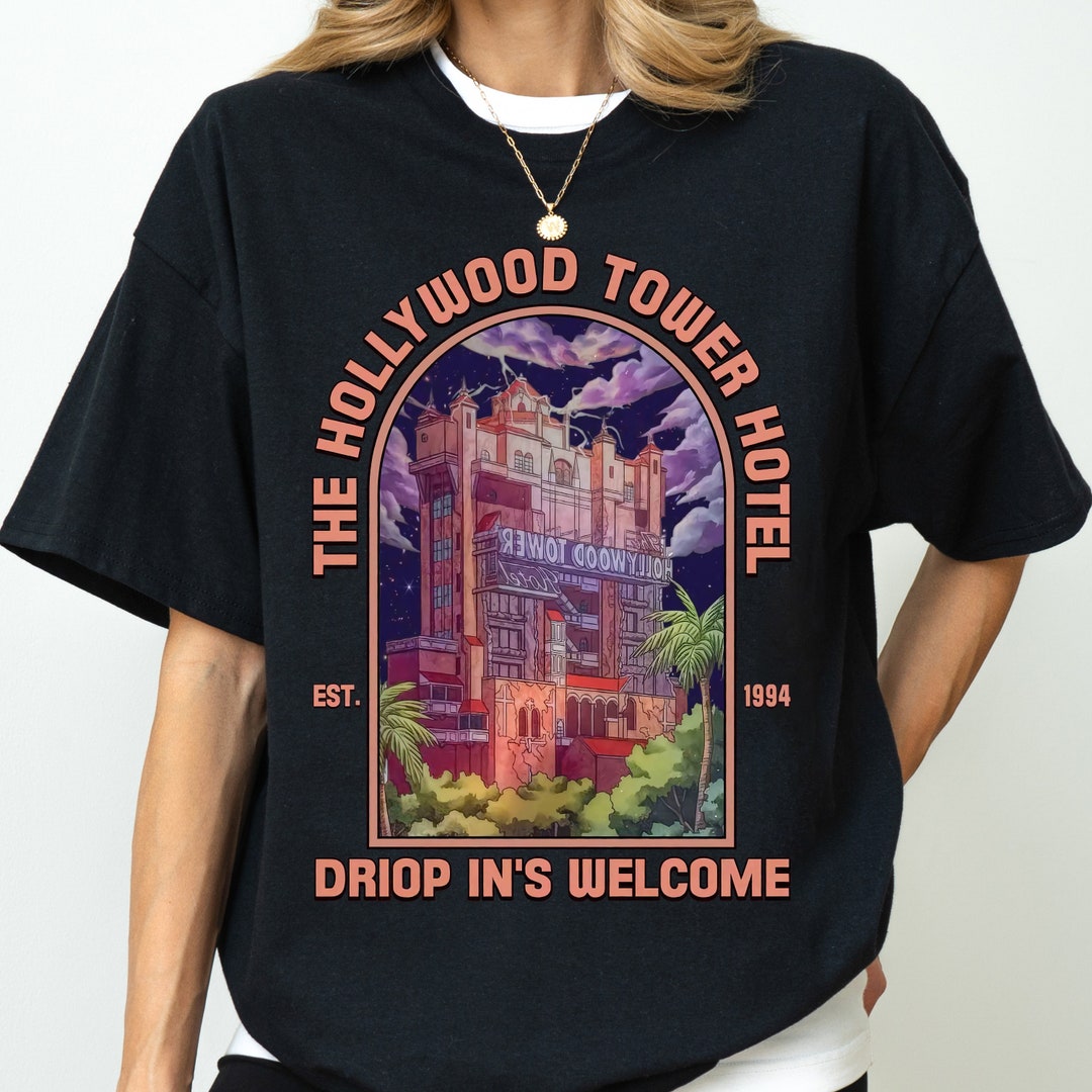 Vintage the Hollywood Tower Hotel Shirt | Disney Hollywood Studios ...