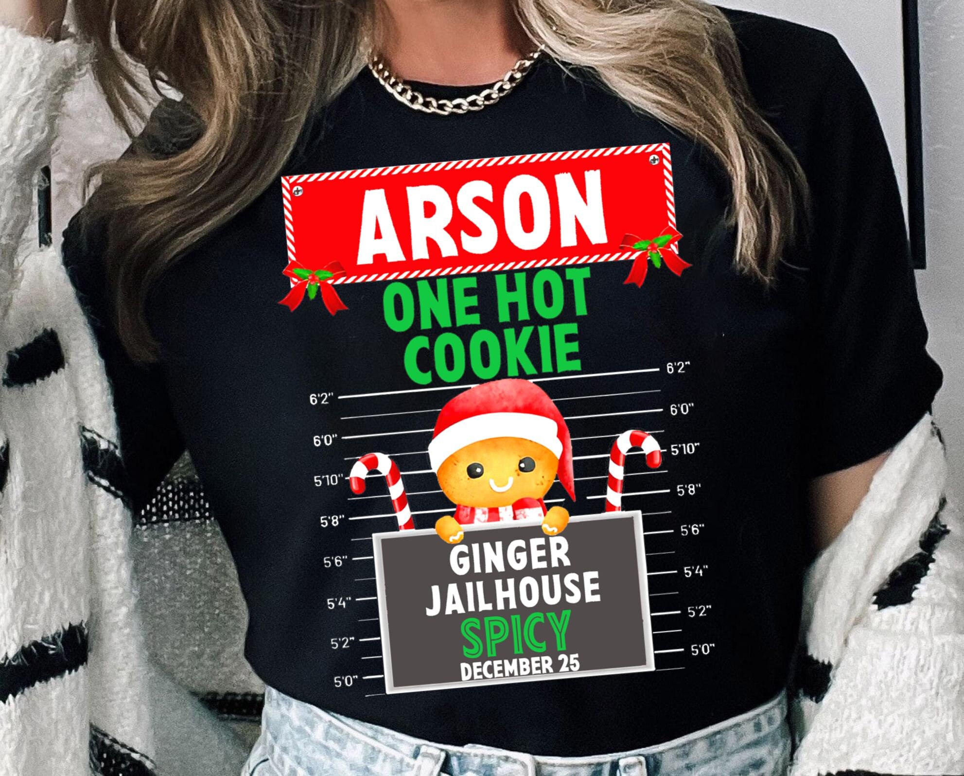 Custom Gingerbread Inmate Christmas Party Sweatshirt, Funny Gingerbread ...
