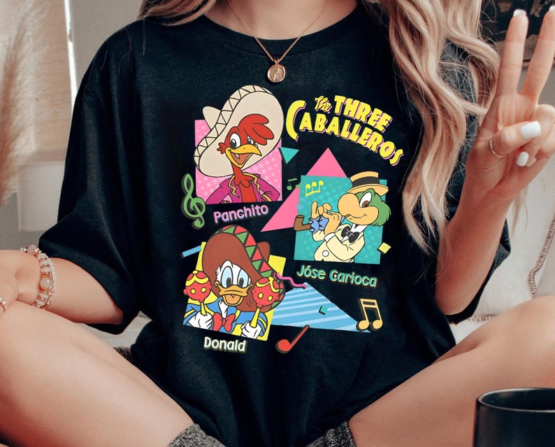 Vintage Disney Three Caballeros Classic Shirt | Retro Donald Duck Jose ...