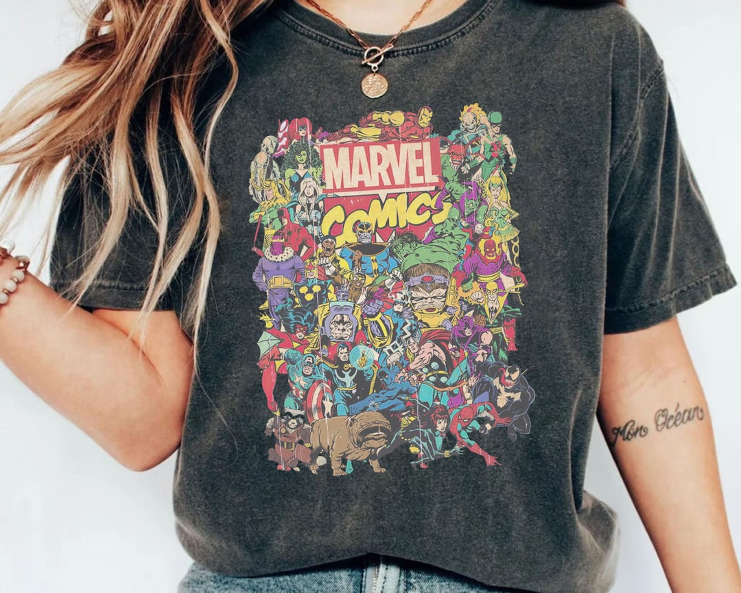 Vintage Mavel Comic Super Hero All Characters Shirt | Marvel Friend ...