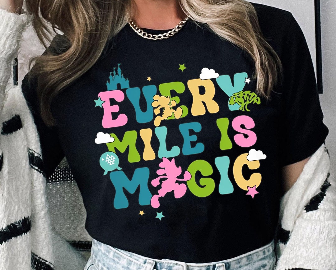 Rundisney Every Mile is Magic Shirt | Disney Marathon Weekend Tshirt ...