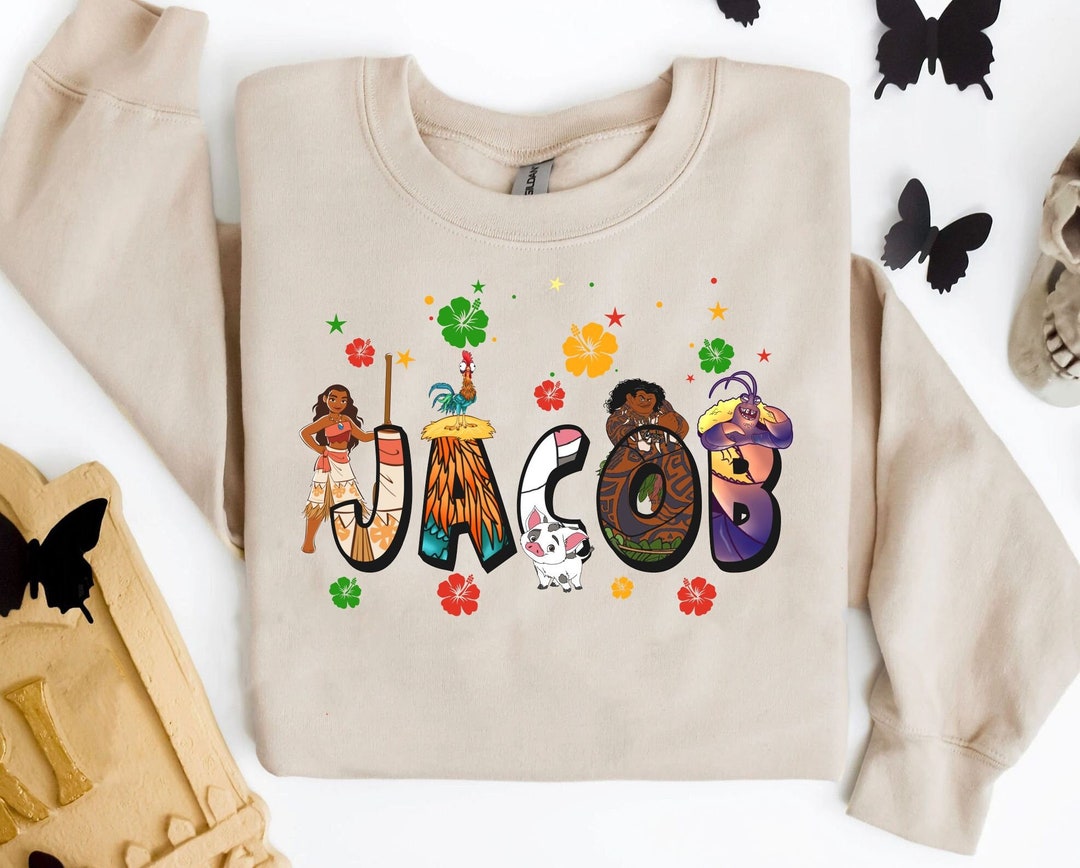 Custom Name Kids Disney Moana Shirt | Personalized Disney Maui Tamatoa ...
