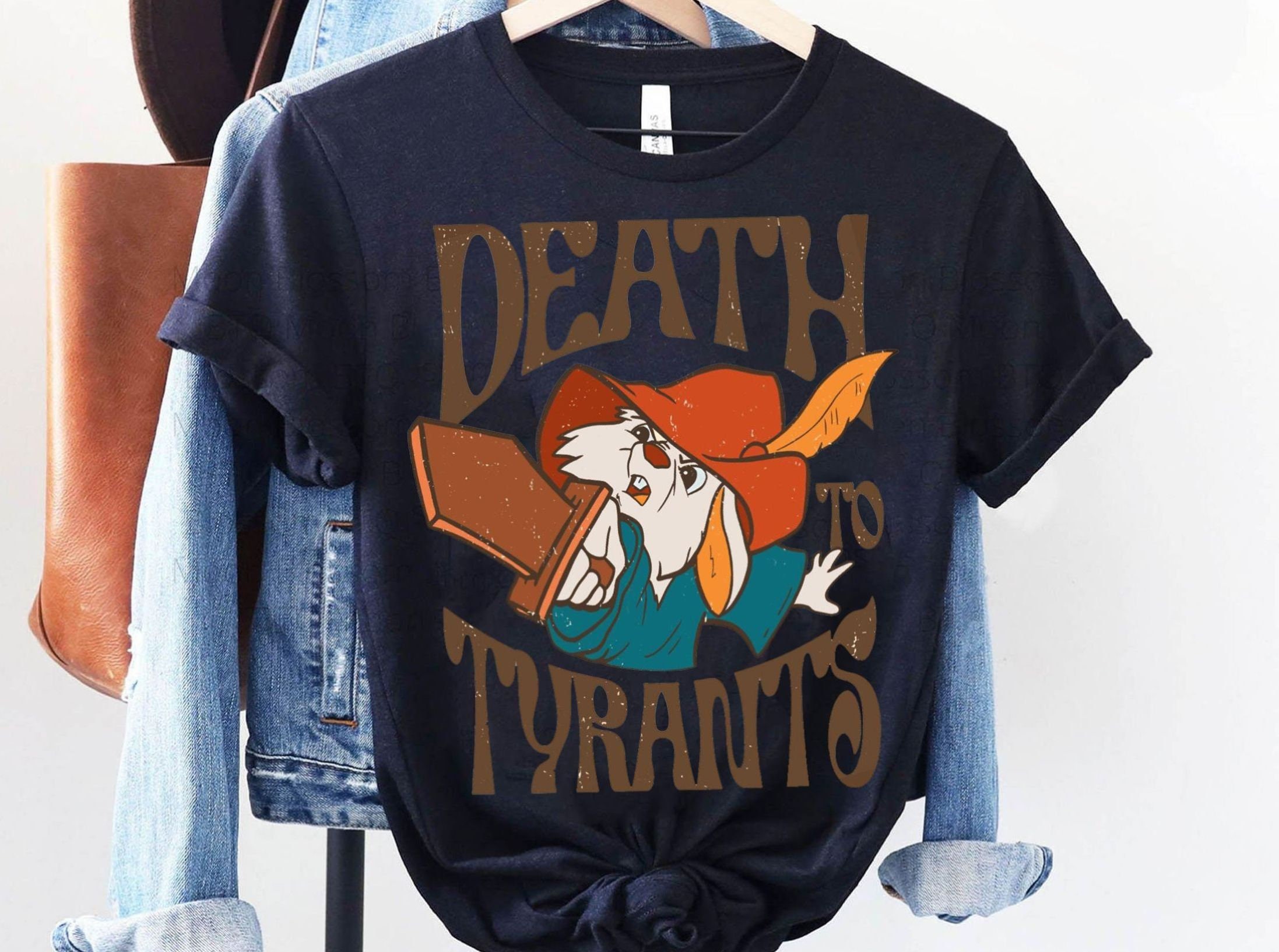 Retro 70S Skippy Rabbit Death to Tyrants Shirt Obin Hood Disney T-shirt ...