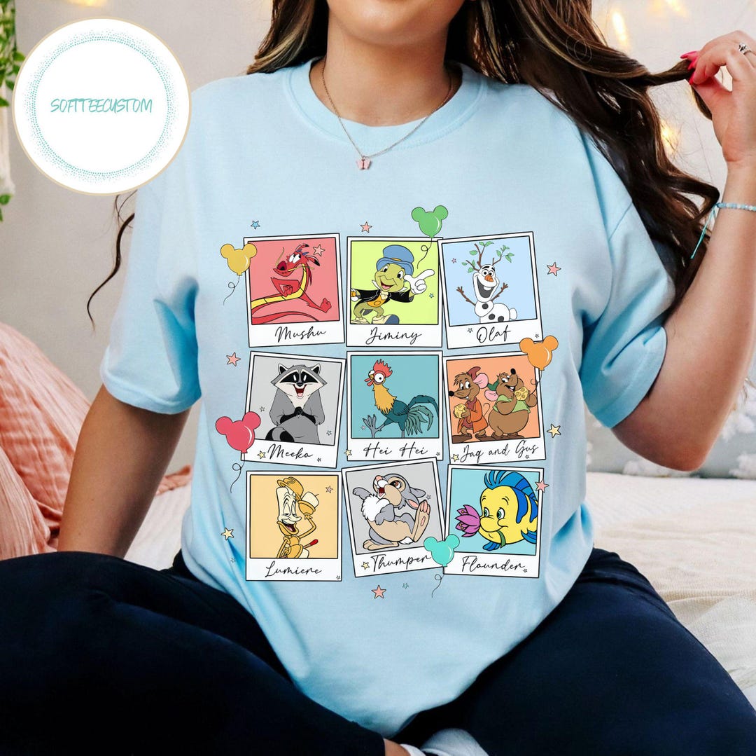 Cute Disney Princess Sidekick Characters Photos Group Shirt | Pascal ...