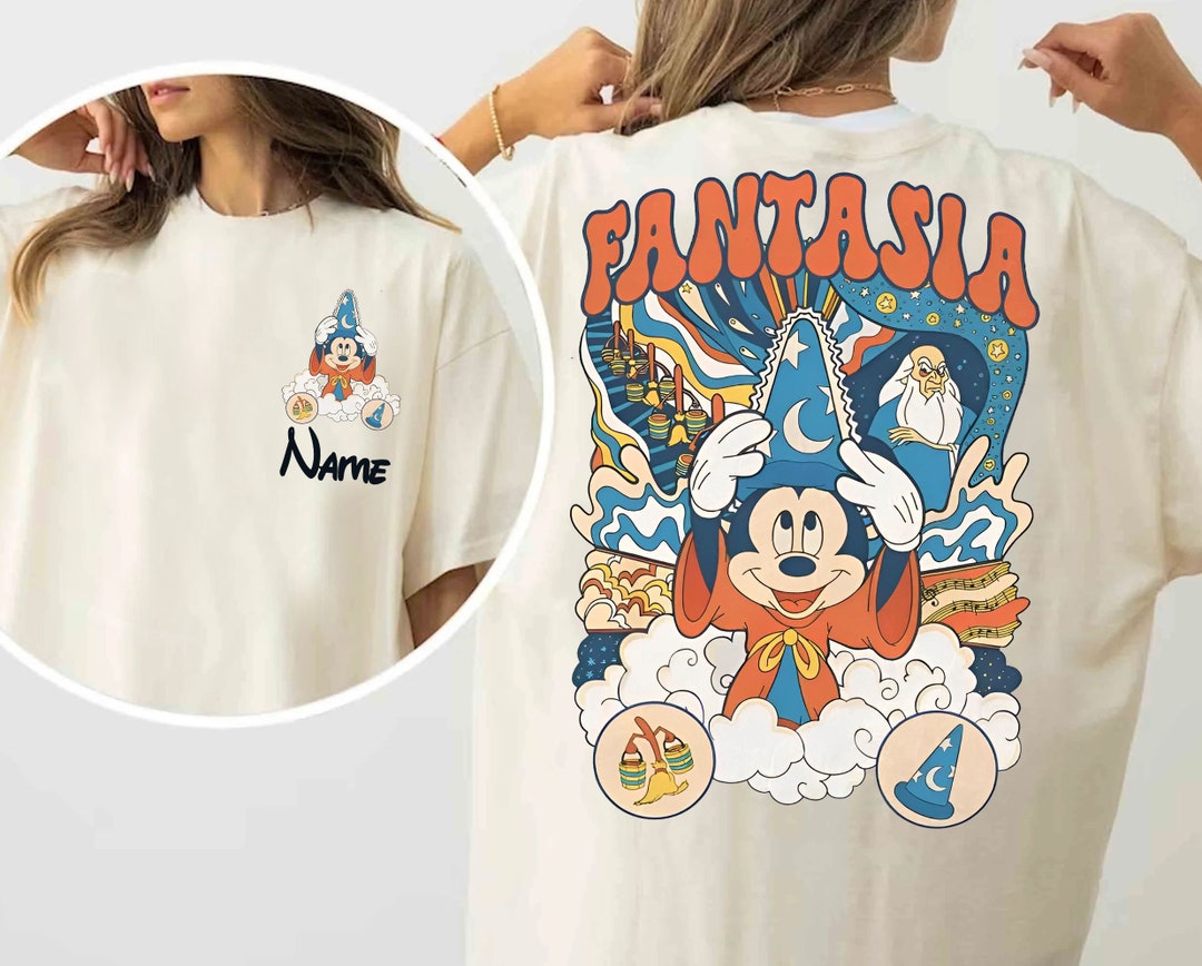 Vintage 2-sided Disney Magic Wizard Stay Magical Shirt | Fantasia ...