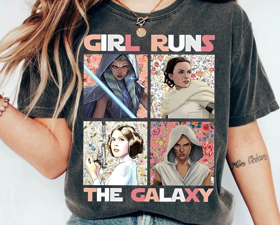 Vintge Star Wars Princess Leia Shirt Girls Run the Galaxy T-shirt ...