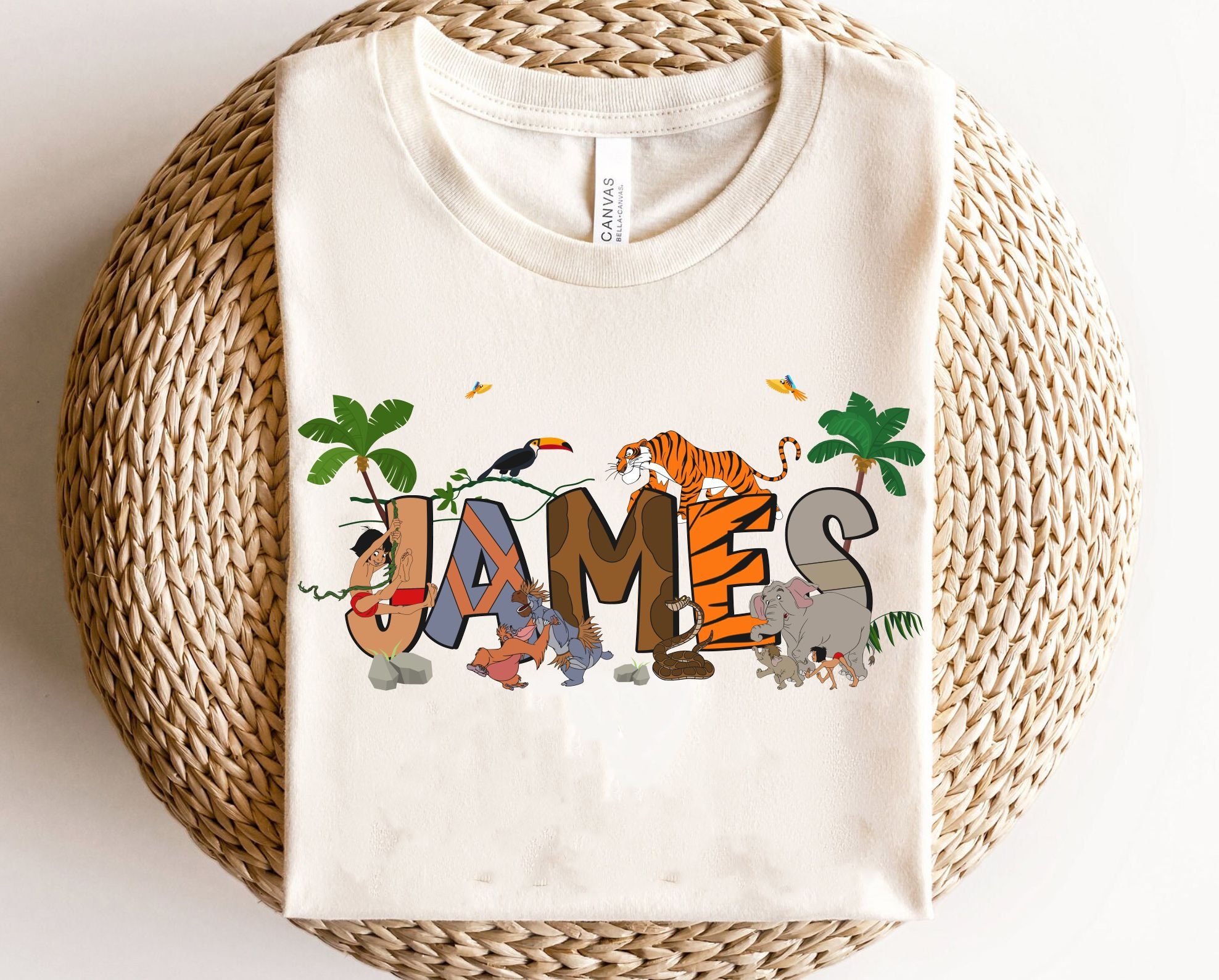 Custom Name Disney Jungle Book Shirt | Personalized Mowgli Baloo Louie ...