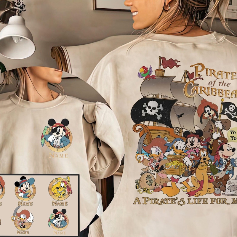 Mickey Pirate - Etsy