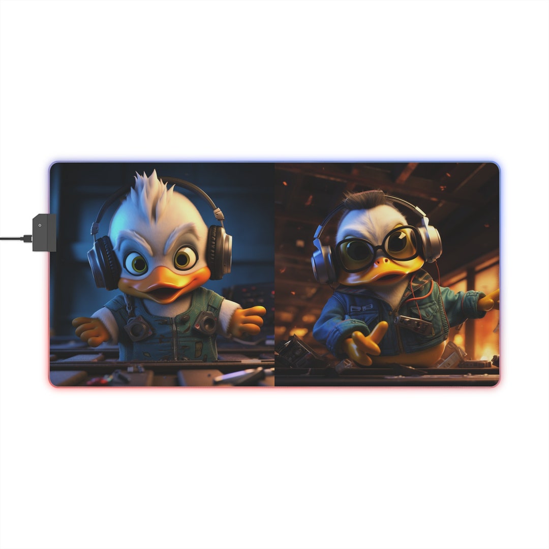 Dj Ducks Gaming Desk Pad RGB Gaming Mouse Pad, Bright LED Light Gaming ...