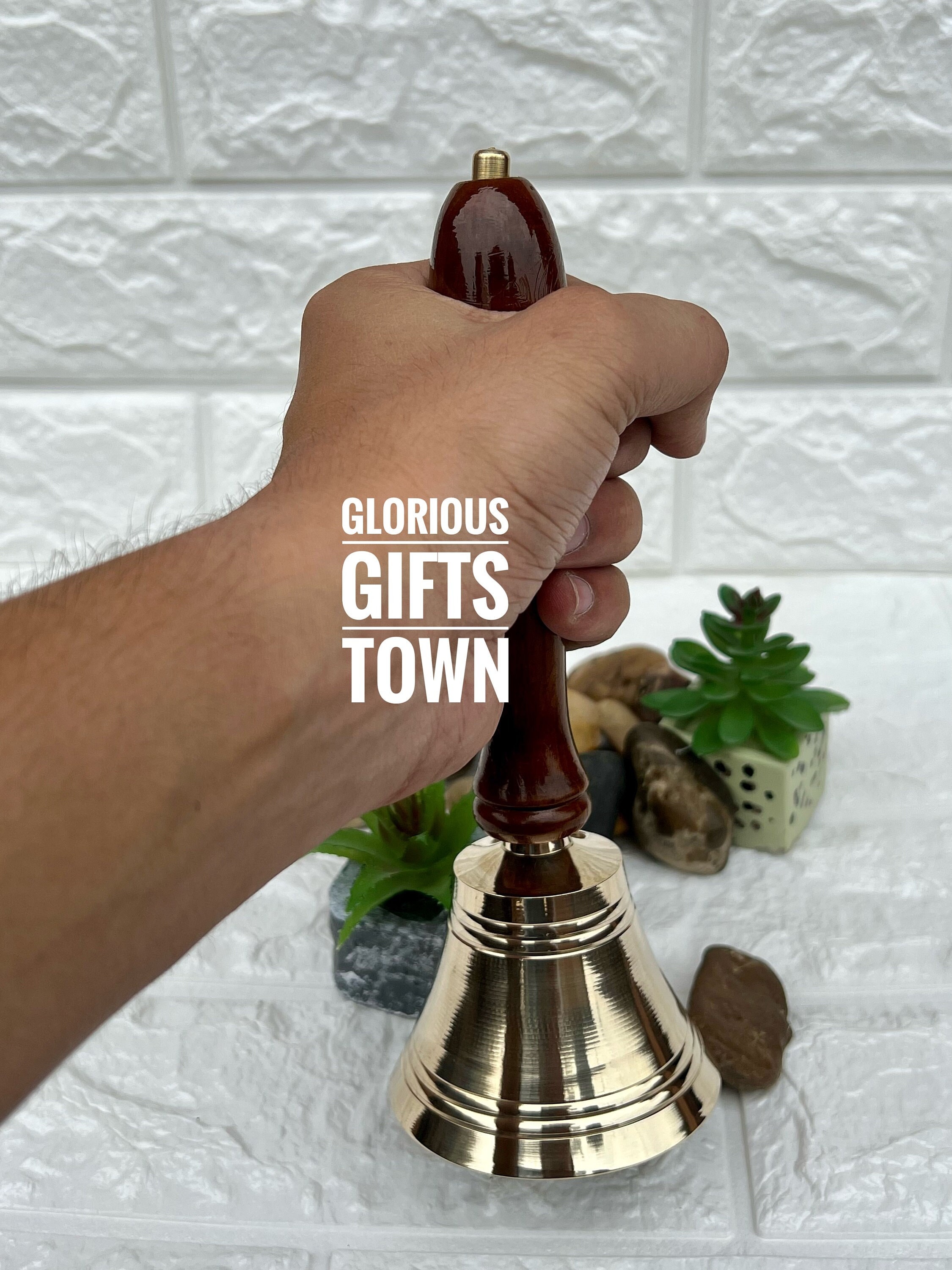 Personalized Engraved Bell, Christmas Bell, Decorative Brass Door Bell ...