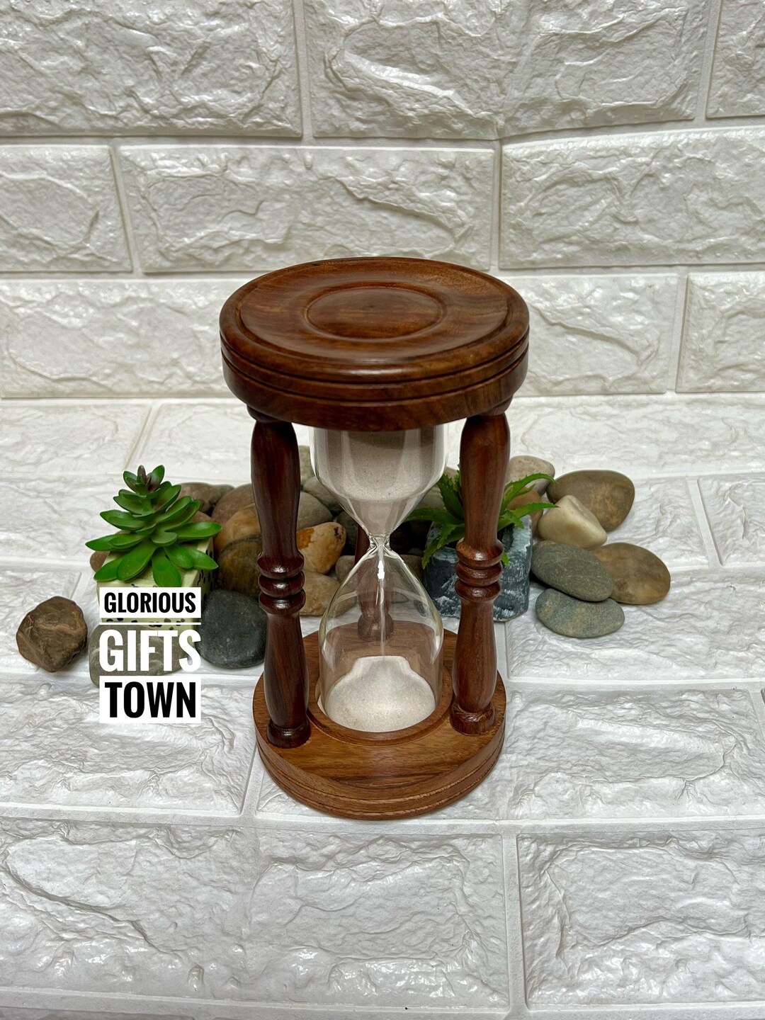 Personalized Wooden Sand Timer, Crafted Wooden Hourglass, Custom ...