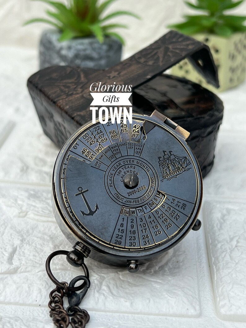 Personalized Engraved Compass, Calendar Compass, Nautical Gift Compass ...