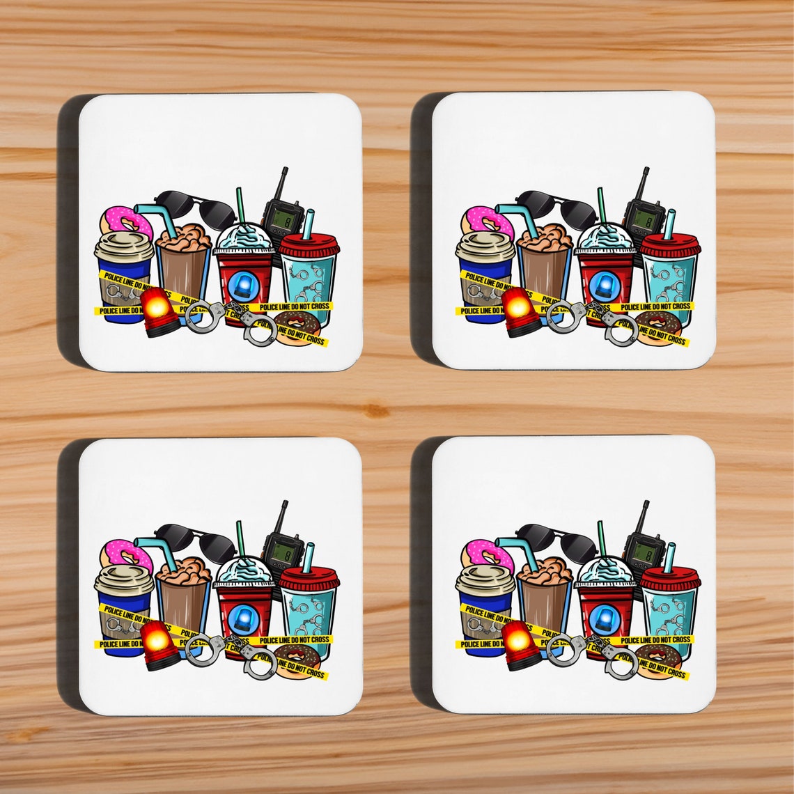 Personalzied Police Officer Coaster Police Officer Coaster , Coffee ...