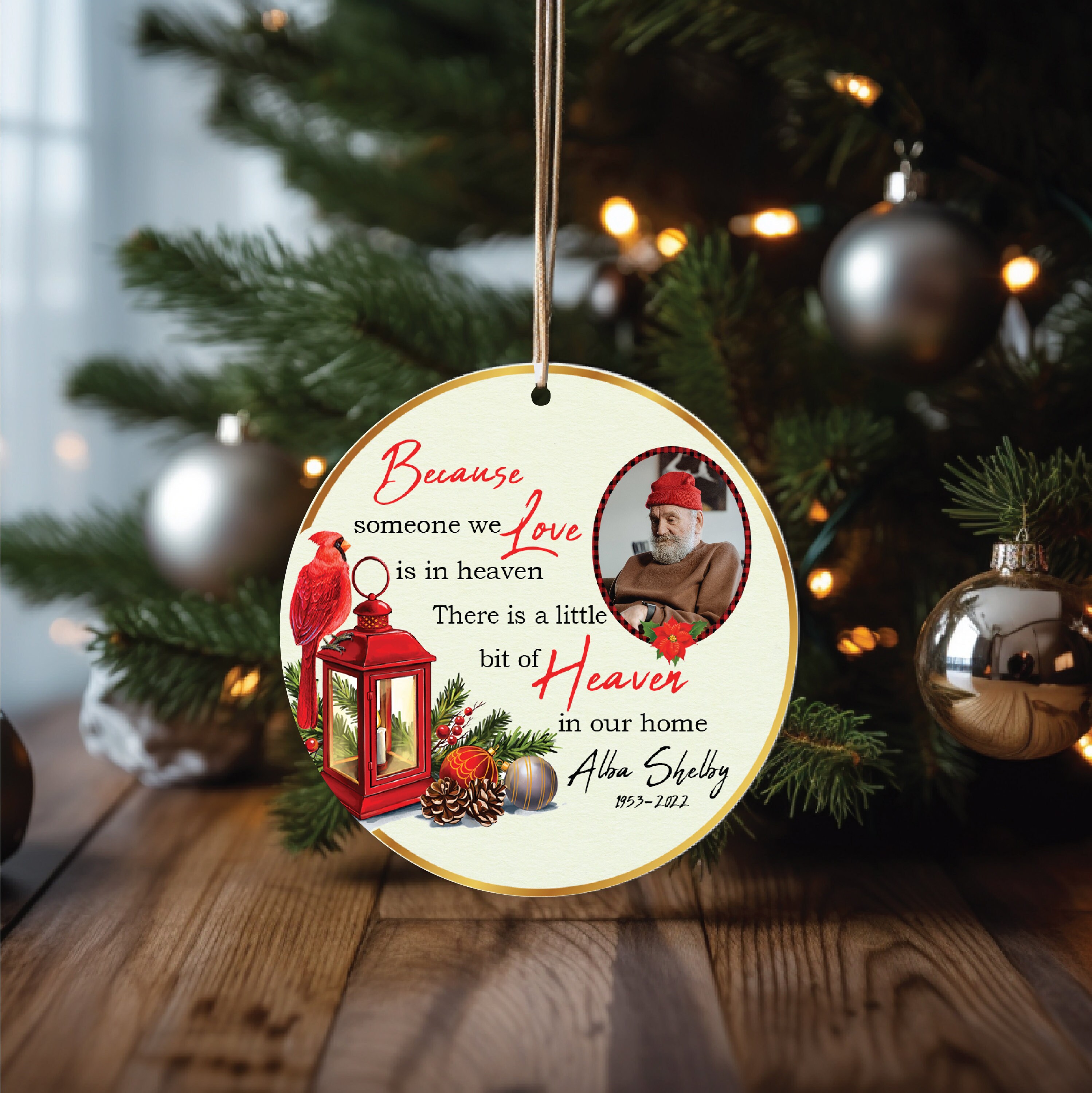 Personalized Photo Memorial Ornament , Christmas Ornament , Memory ...