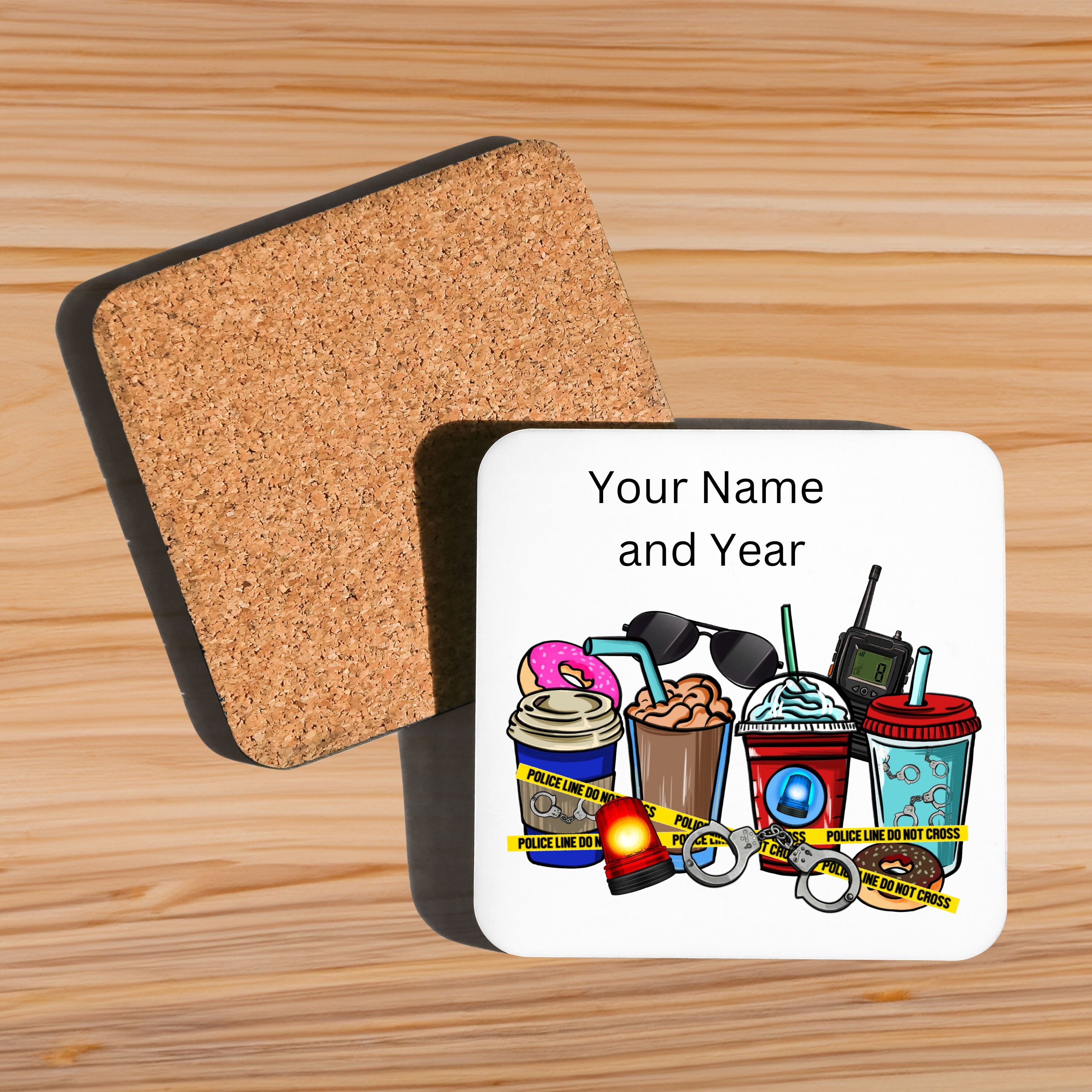 Personalzied Police Officer Coaster Police Officer Coaster , Coffee ...