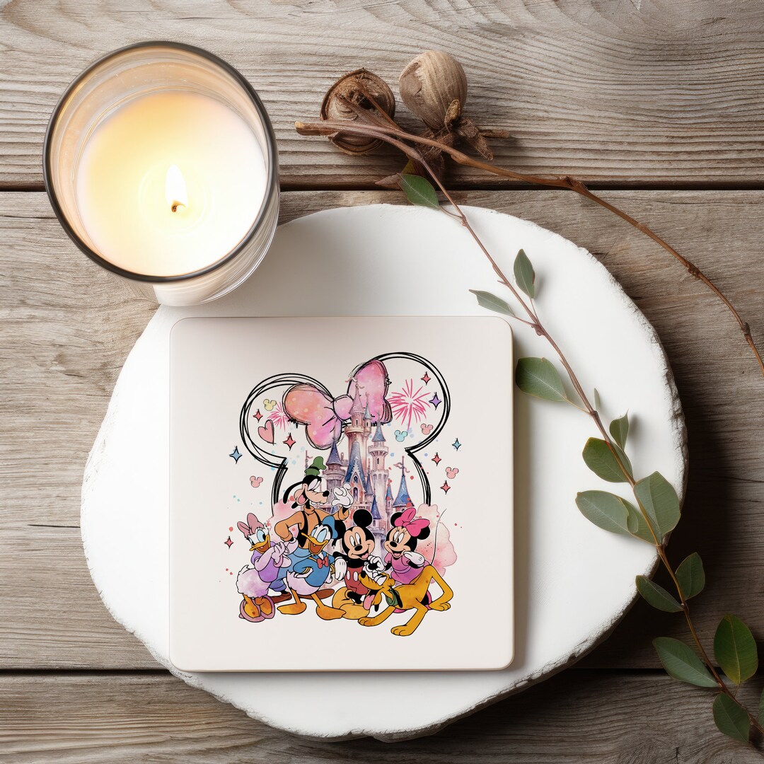 Disney Pink Watercolour Coaster, Favorite Disney , Disney Coasters ...