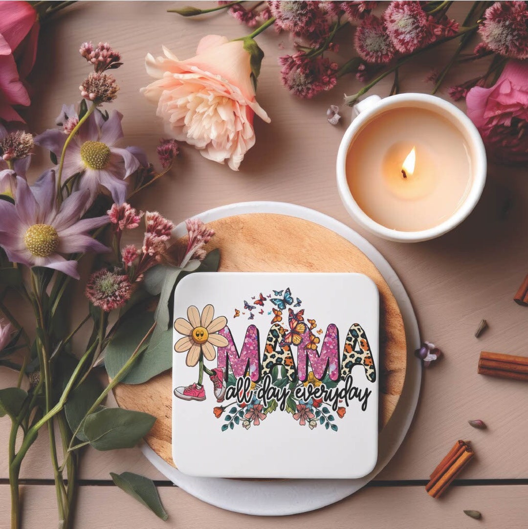 Mother's Day Coasters, Mother's Day Coaster Set, Mother's Days Gift ...