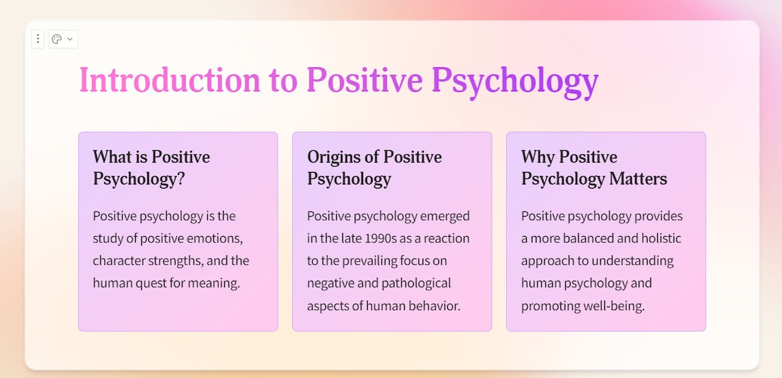 Positive Psychology Lesson - Etsy