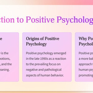 Positive Psychology Lesson - Etsy