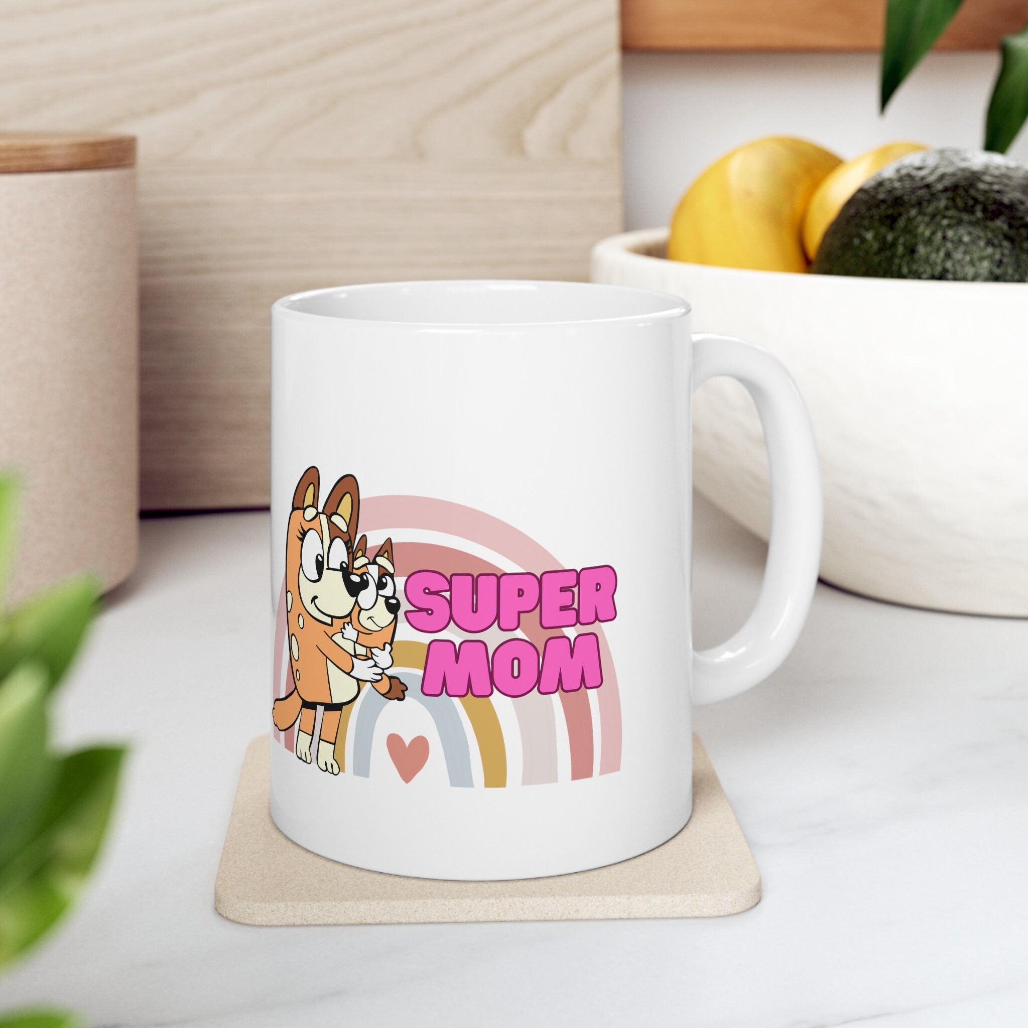 Bluey Super Mom Coffee Mug Bluey Chilli Best Mum Chilli - Etsy