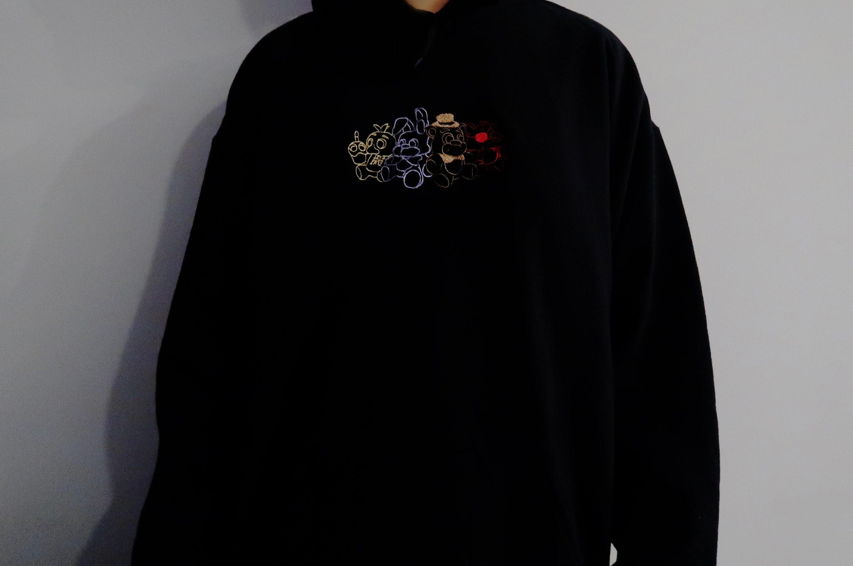 FNAF five Nights at Freddys Gamer Embroidery Merch Hoodie/crewneck ...
