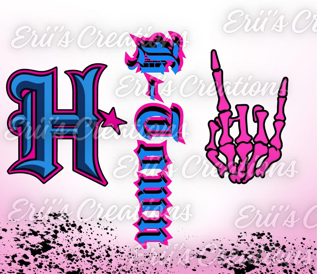 Pink Hand Skull H Town Texas Football Houston 20 Oz. Tex Tumbler Wrap ...
