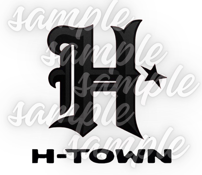 H Town Houston Texas PNG - Etsy