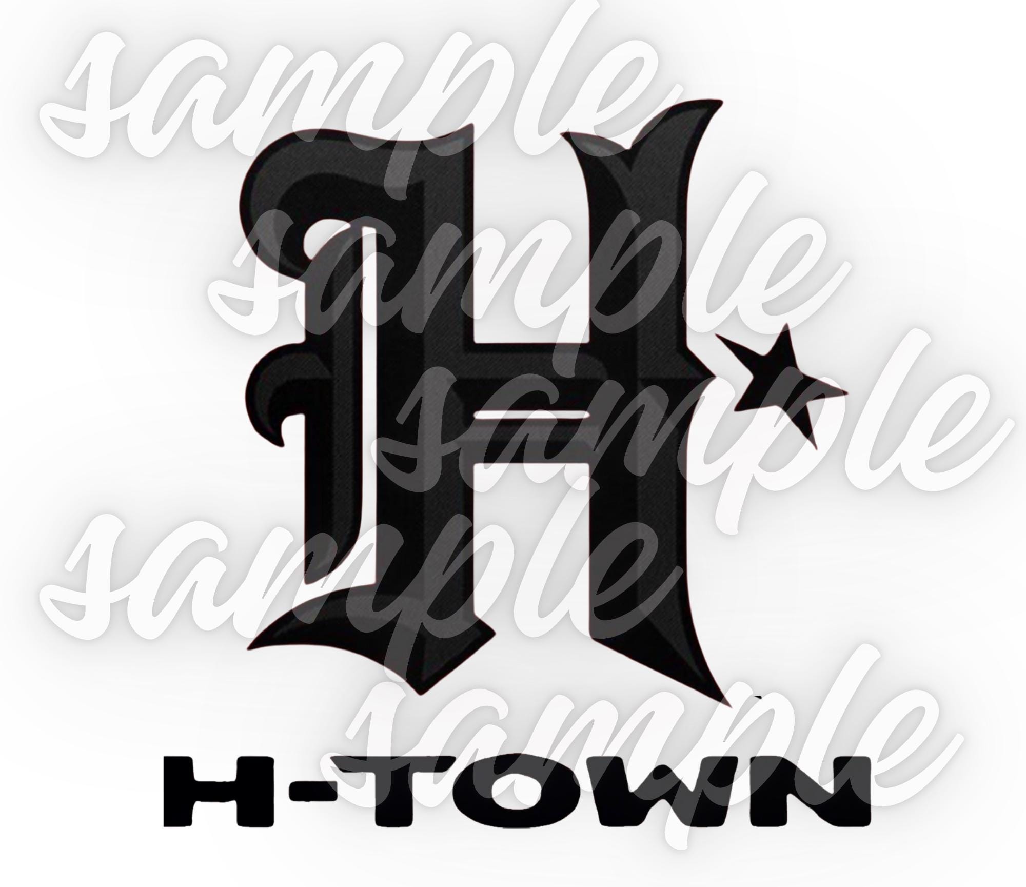 H Town Houston Texas PNG - Etsy