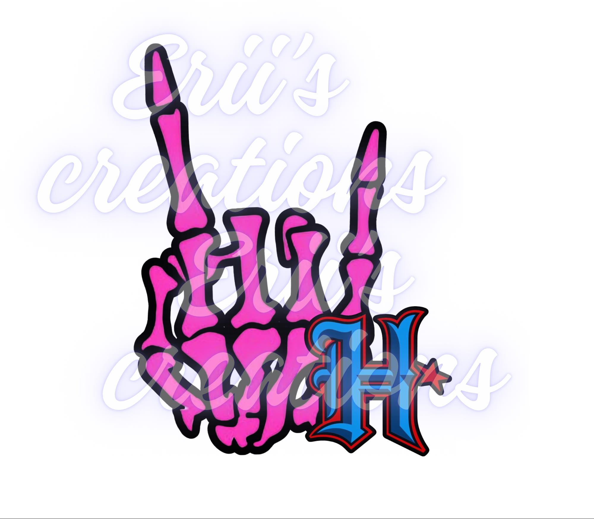 Pink H Town Skull Houston Texas PNG - Etsy