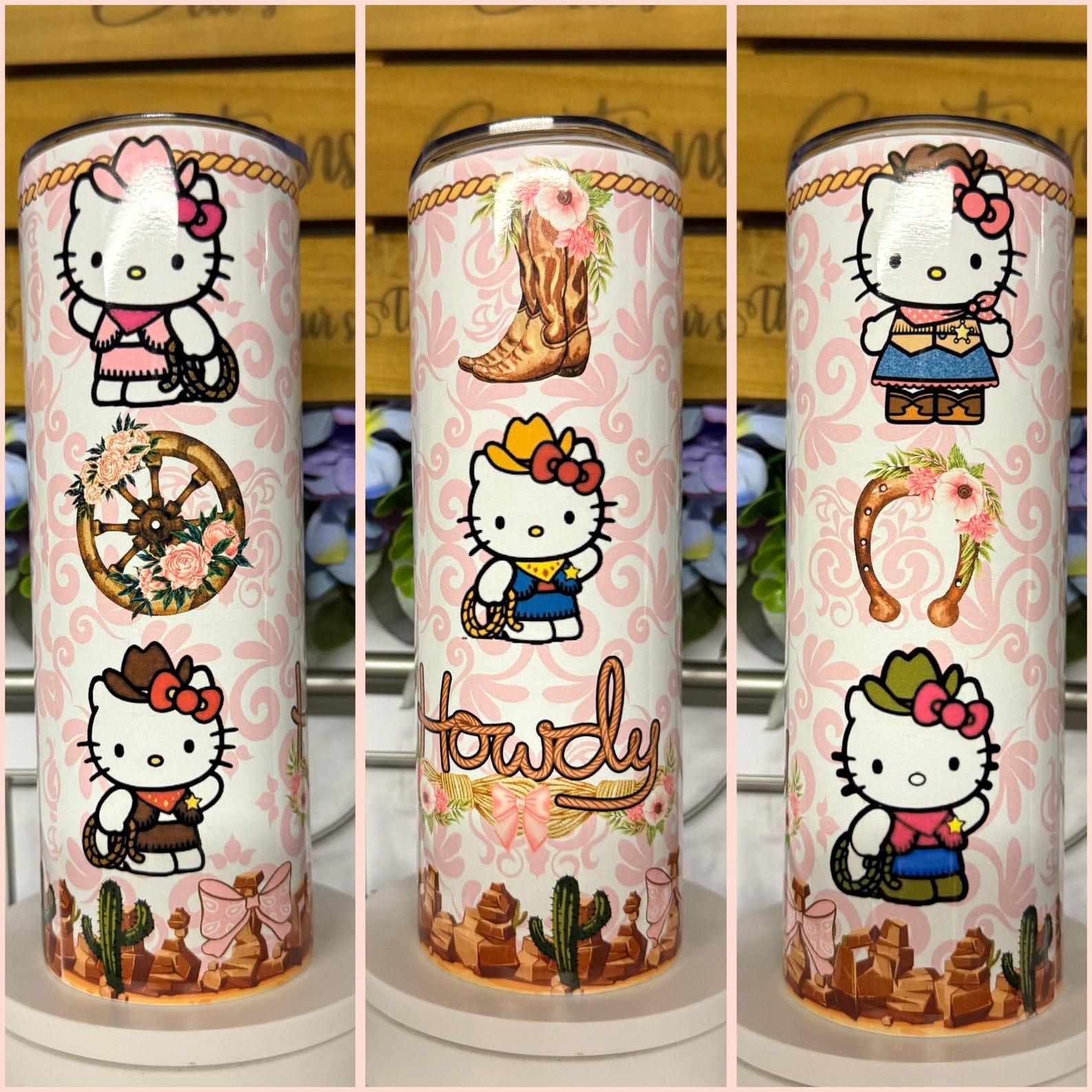 20 Oz. Western Rodeo Cowgirl Cute Pink Wrap PNG - Etsy