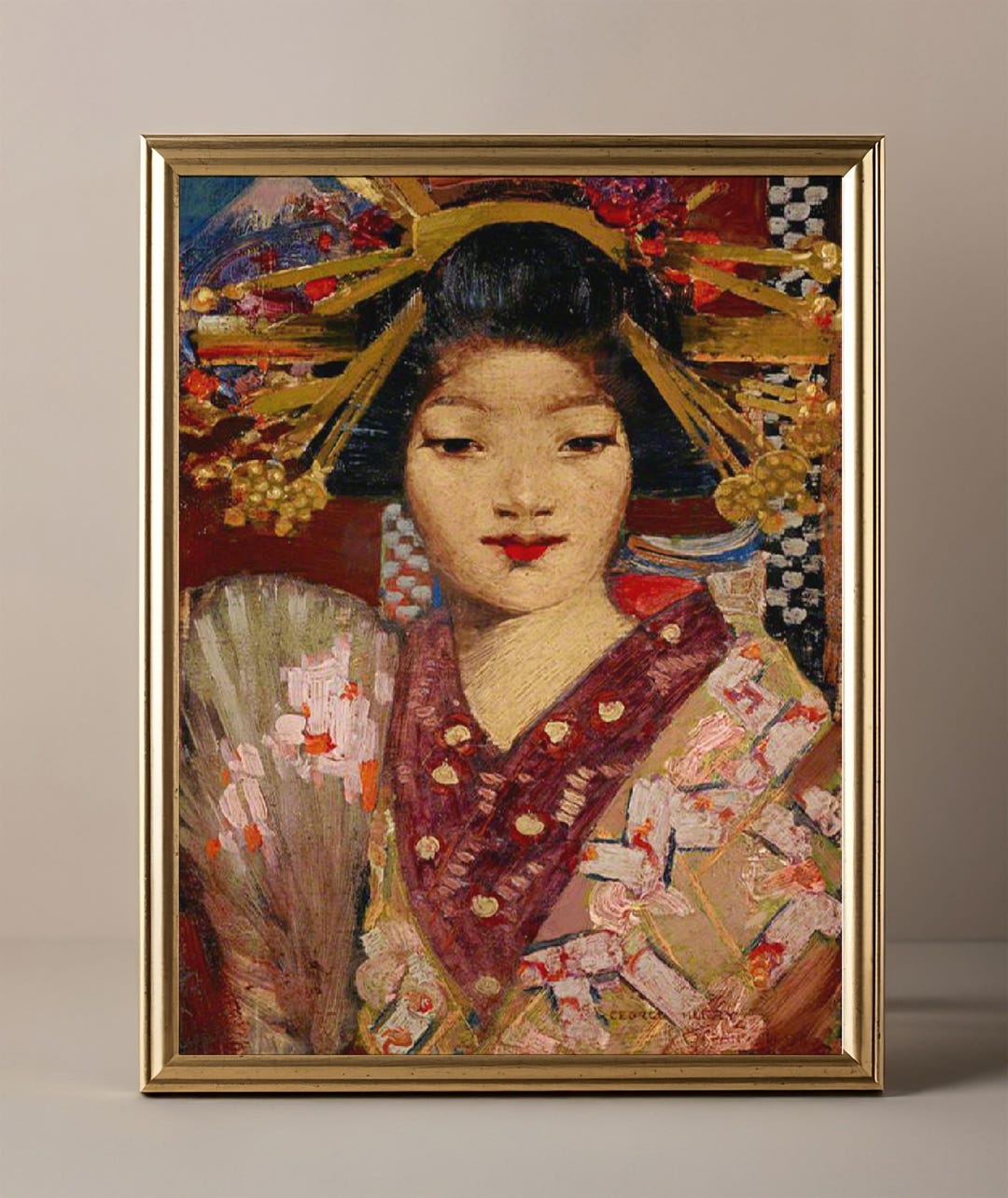 George Henry | Geisha Girl | Printable Wall Art | Impressionist Home ...