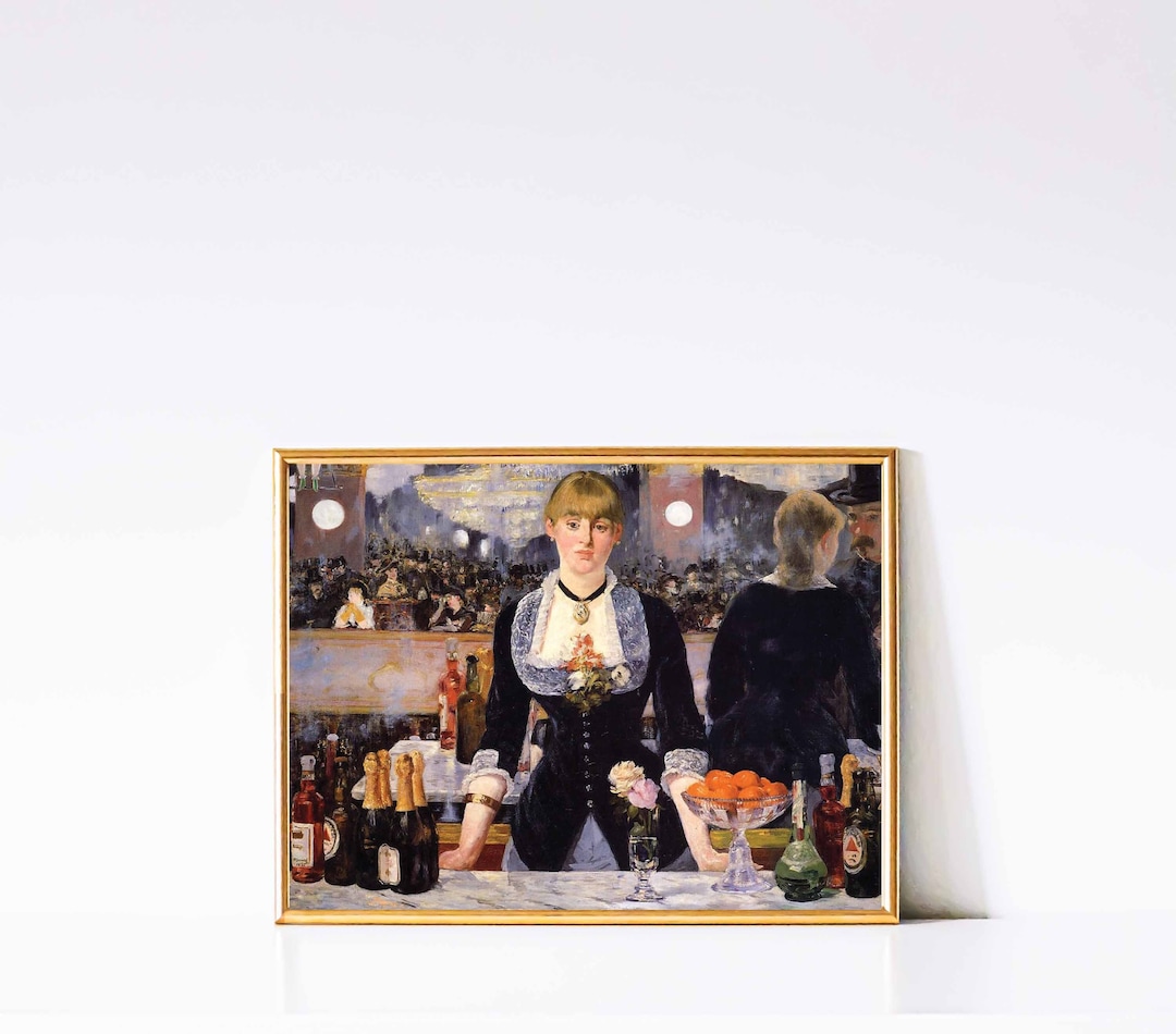 É. Manet Bar at the Folies | Printable Wall Art | Impressionist Home ...