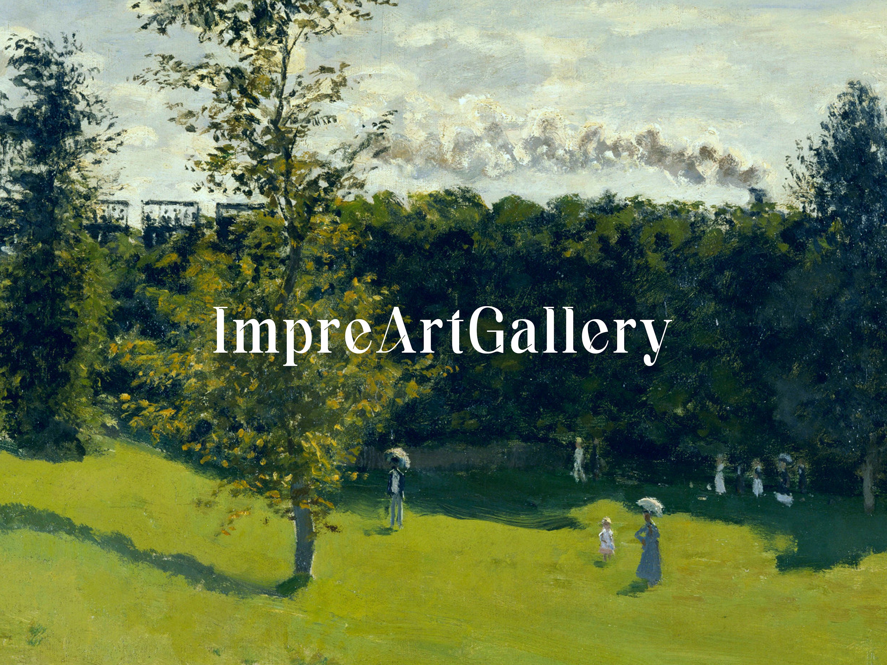 C. Monet Train in the Country | Printable Wall Art | Impressionist Home ...