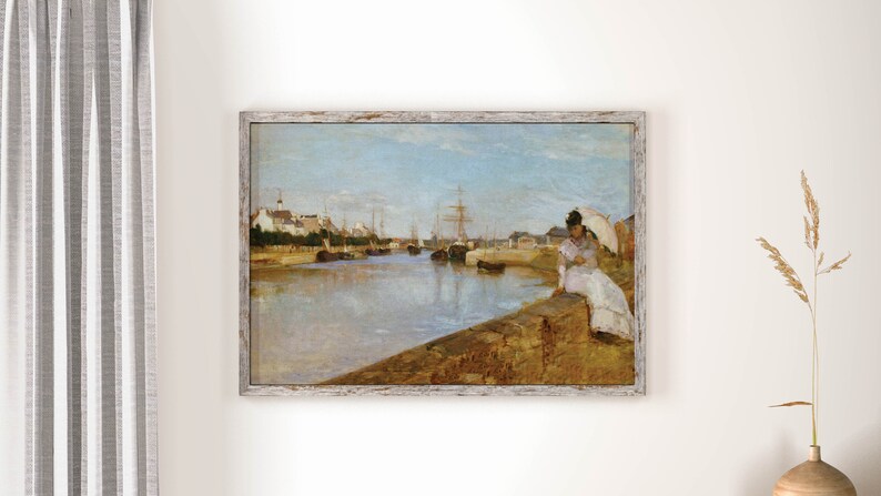 B. Morisot Harbor at Lorient | Printable Wall Art | Impressionist Home ...